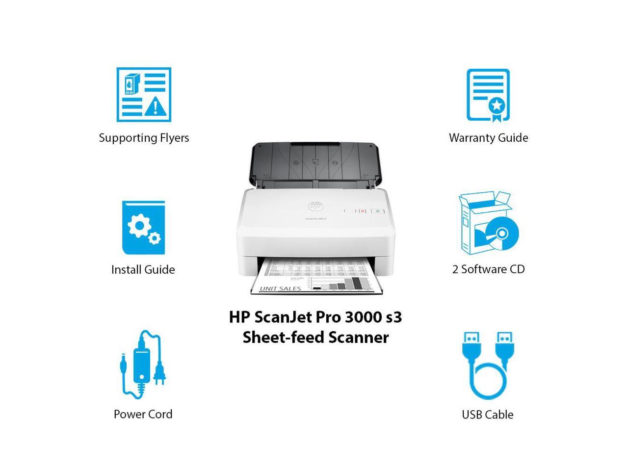 HP Scanjet Pro 3000 s3 - Document scanner - Duplex ScanJet Pro 3000 s3 ...