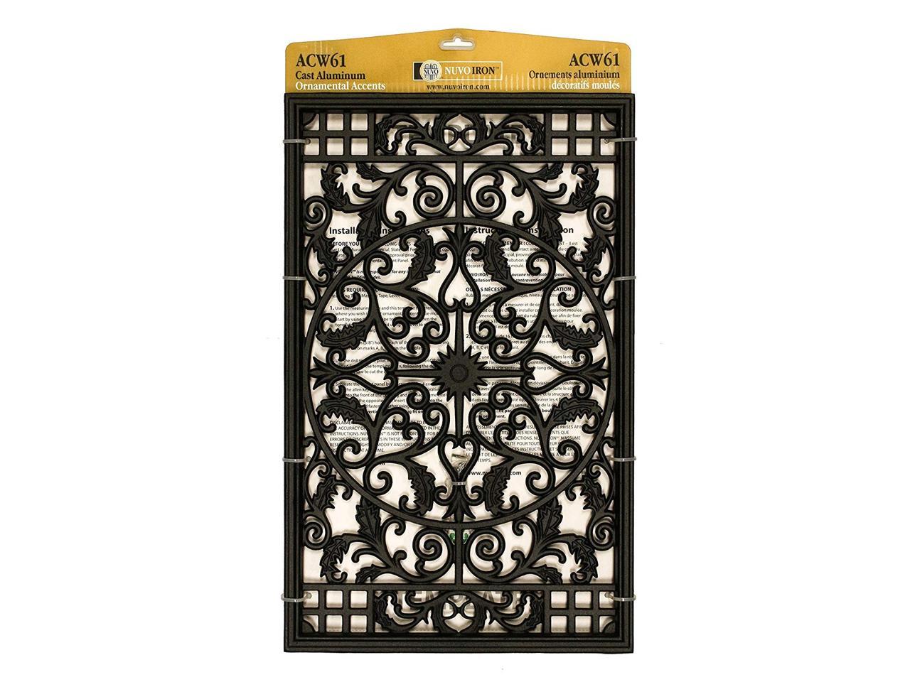 Nuvo Iron Rectangular Decorative Insert For Fencing, Gates, Home ...