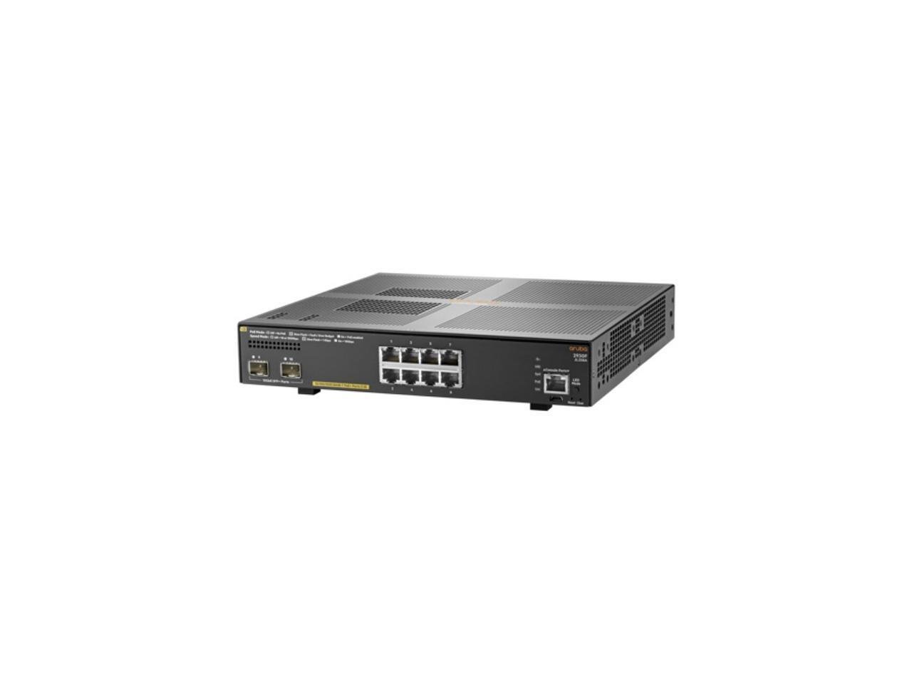 HPE Aruba 2930F 8G PoE+ 2SFP+ Switch JL258A#ABA - Newegg.com