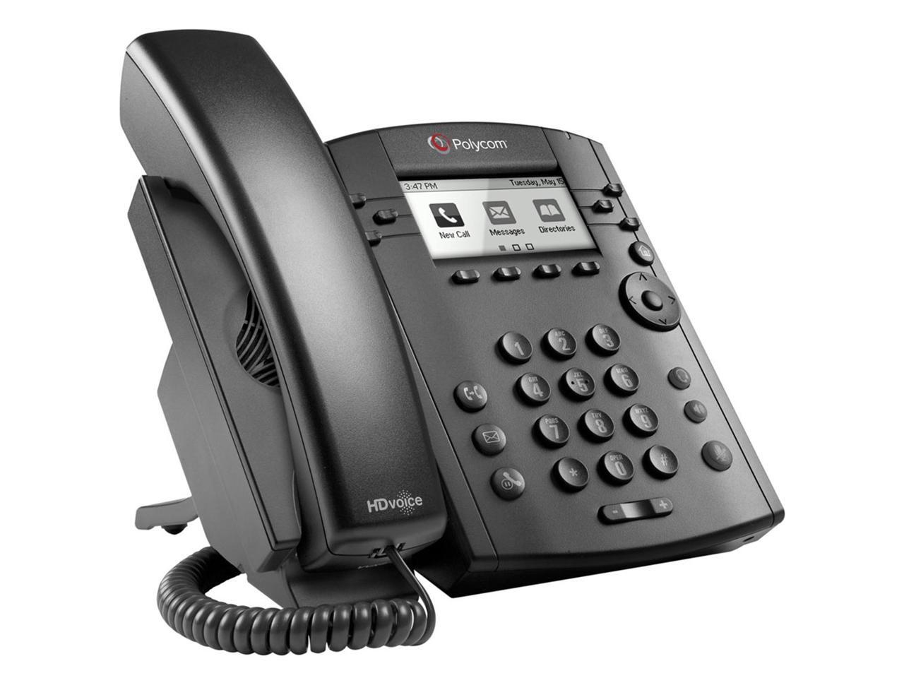 Polycom VVX 300 6-line Desktop Phone (2200-46135-025) with HD Voice ...