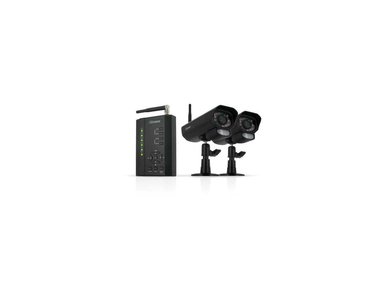 Defender PX301-013 Digital Wireless DVR Security System Receiver with 2 ...