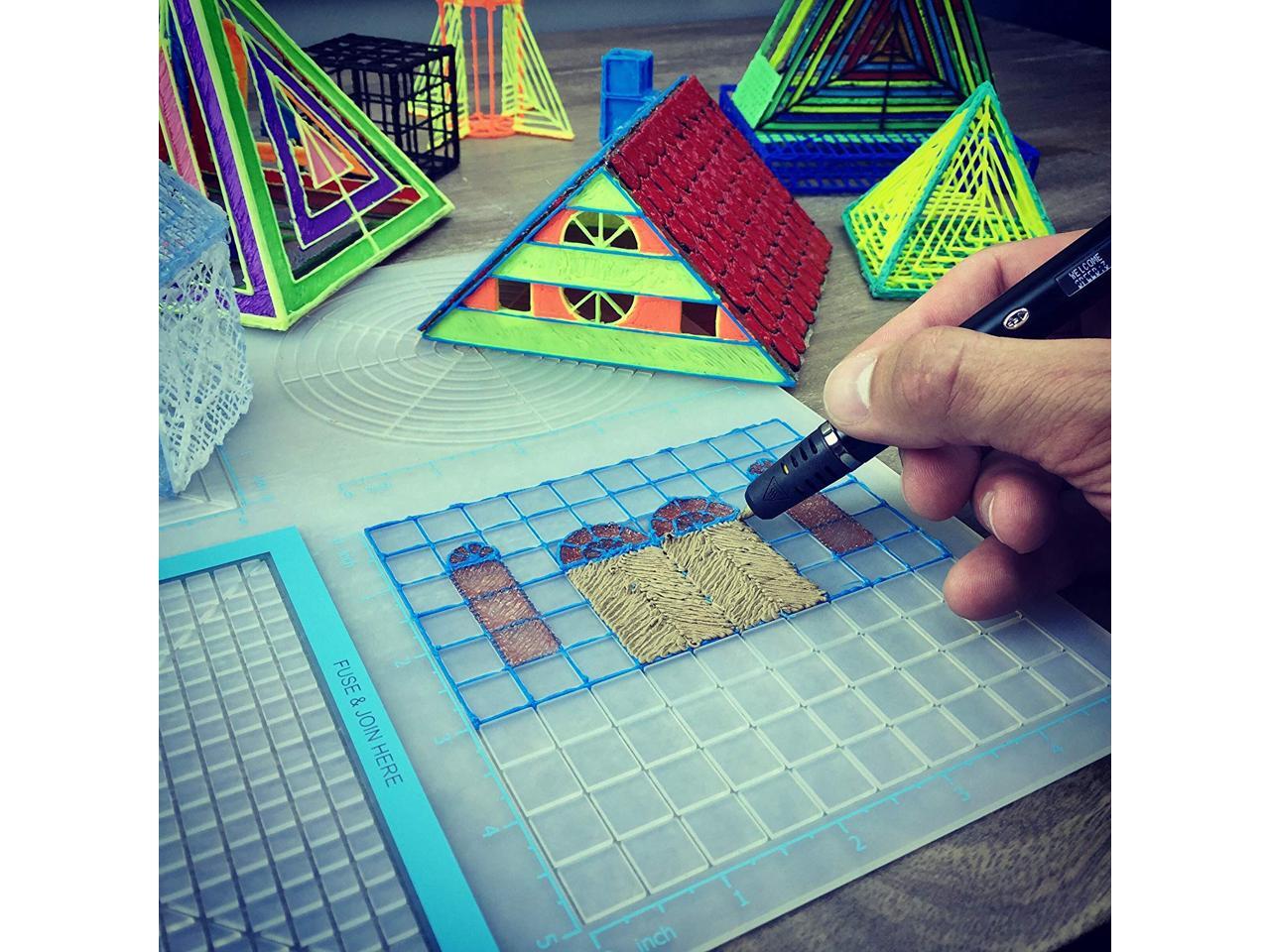 3Dmate 3D Pen Mat Multi Purpose Silicon 3D Design Mat for 3D Printing ...