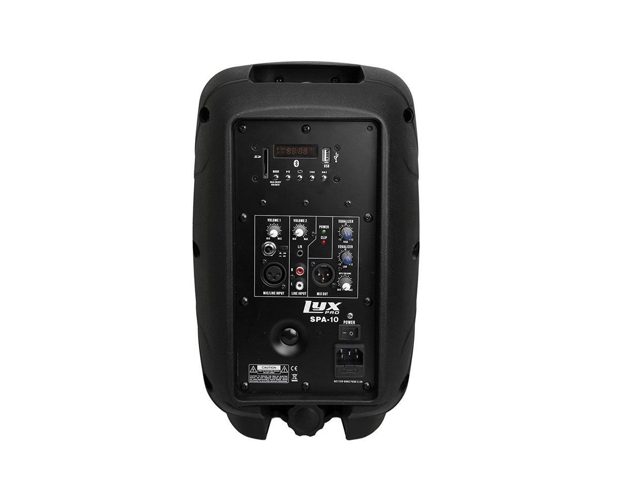 Small PA System, 100w RMS Power Active Speaker, Bluetooth SD USB MP3 ...