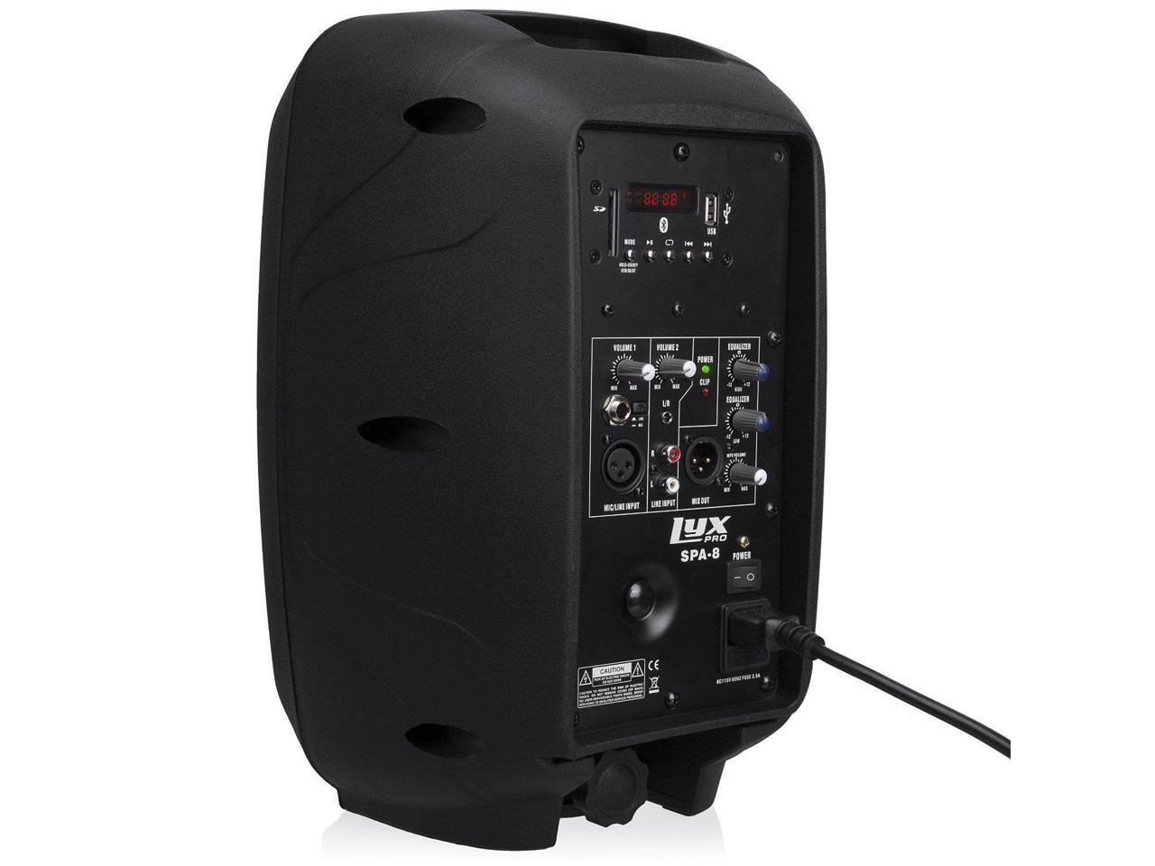 Small PA System, 100w RMS Power Active Speaker, Bluetooth SD USB MP3 ...