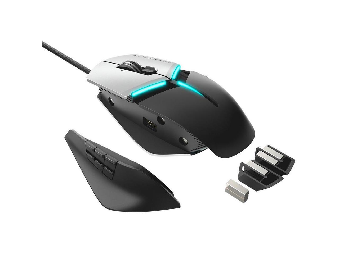 Dell Alienware Elite Gaming Mouse: AW958 - Optical - Black, Gray ...