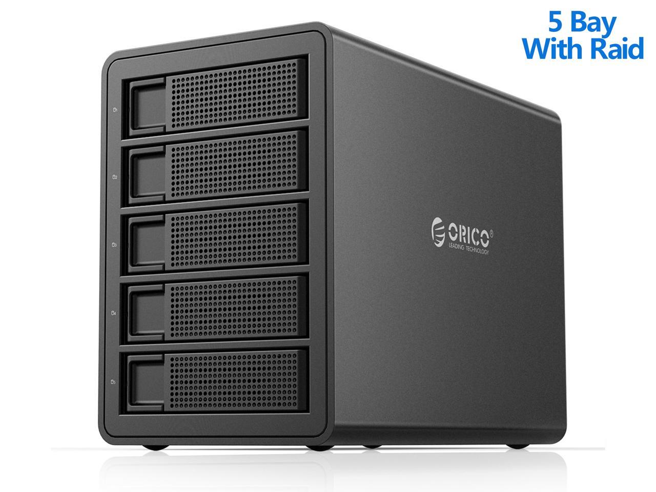 ORICO 80TB Full Aluminum Enterprise Raid 5Bay HDD Docking Station ...