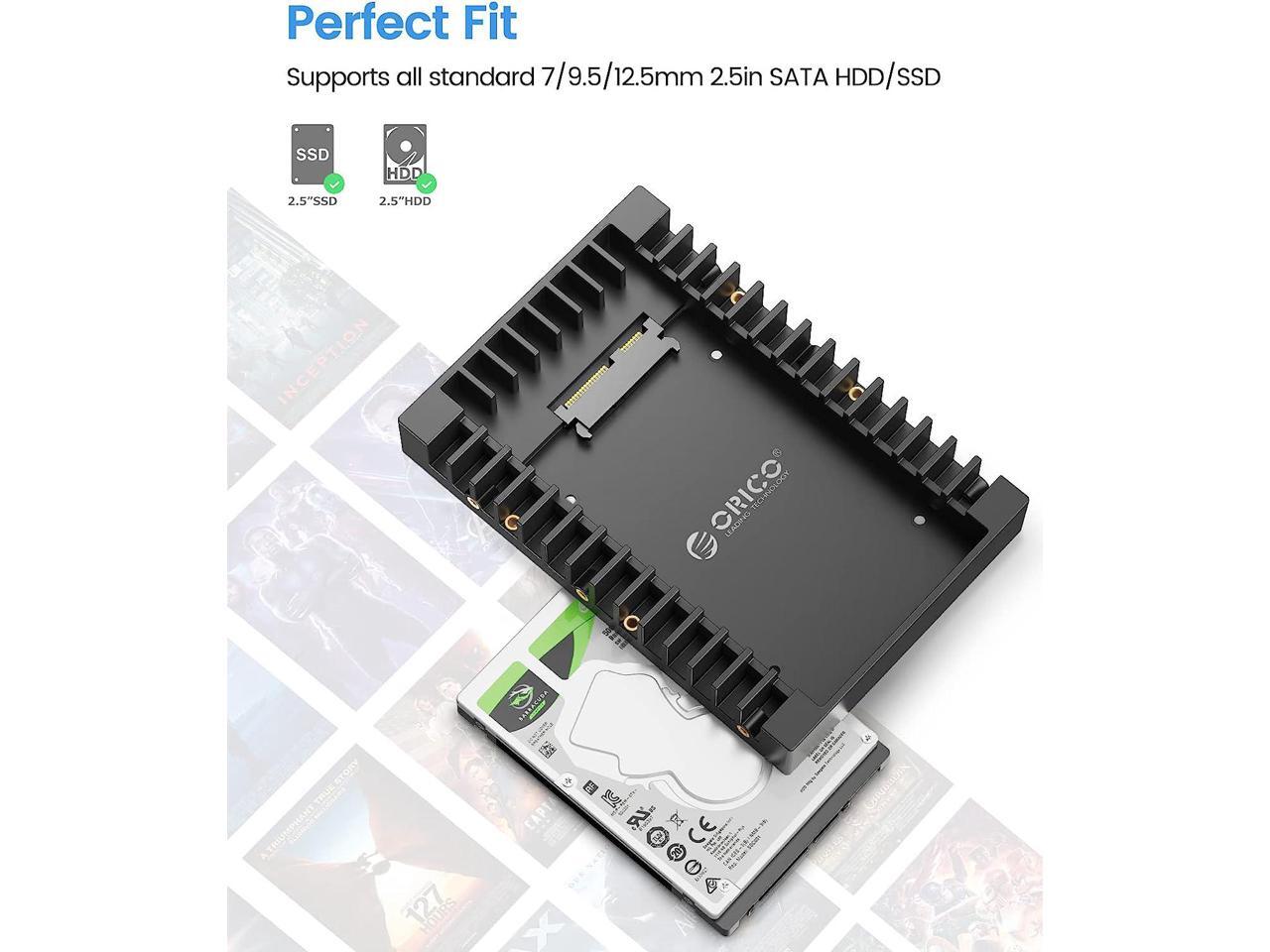 ORICO 2.5 SSD SATA to 3.5 Hard Drive Adapter Internal Drive Bay ...