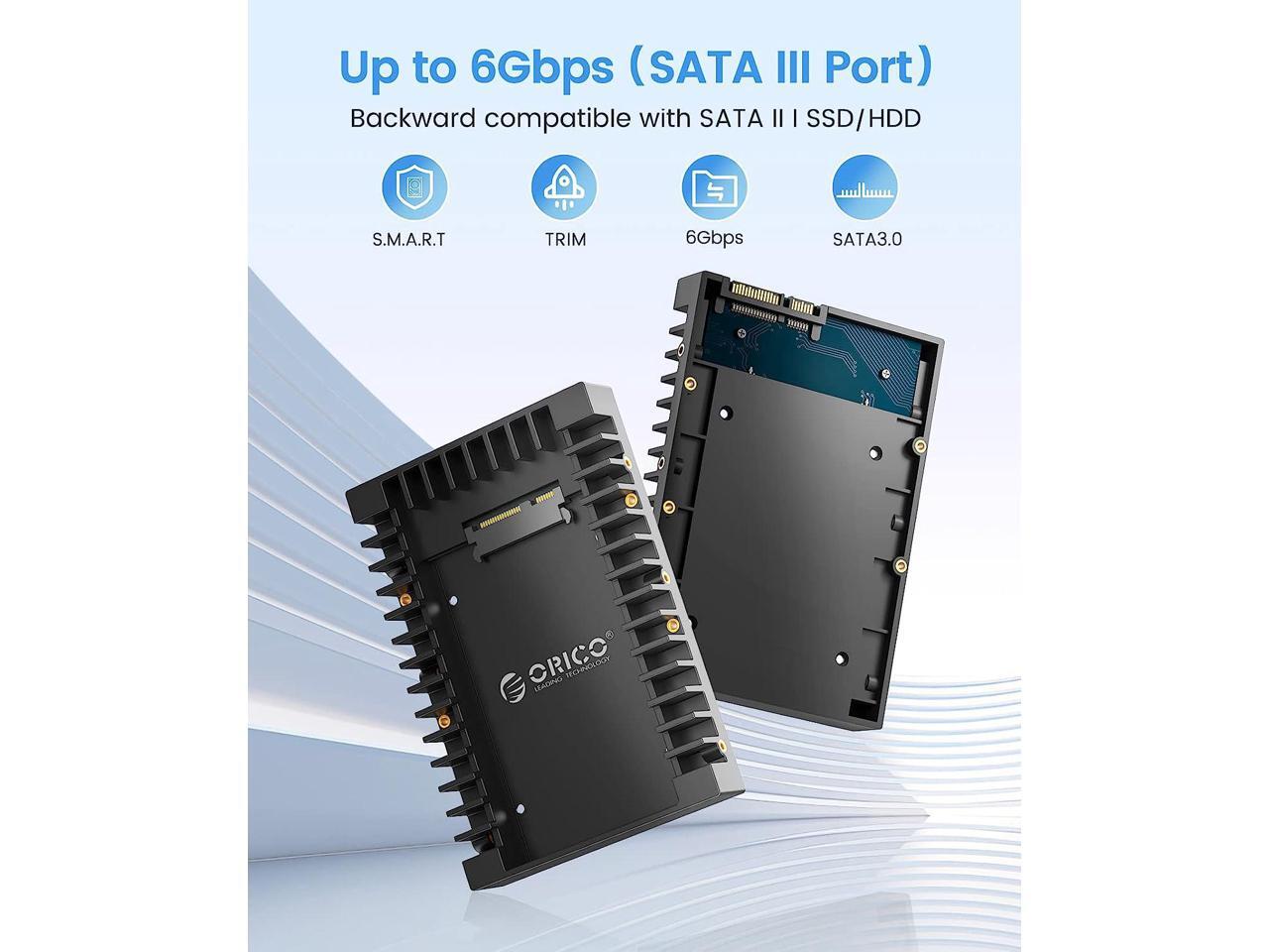 ORICO 2.5 SSD SATA to 3.5 Hard Drive Adapter Internal Drive Bay ...