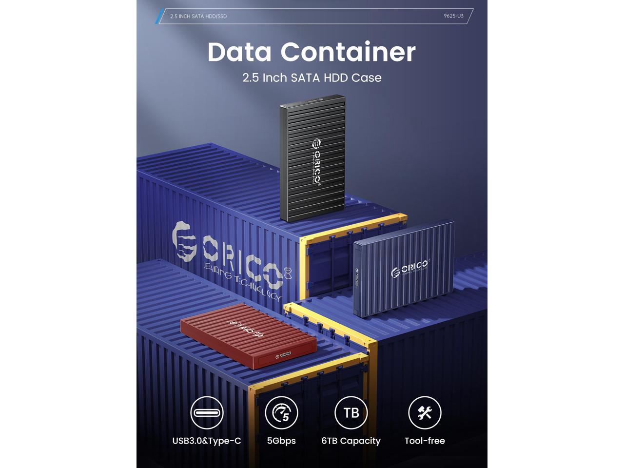 ORICO 2.5 inch External Hard Drive Enclosure USB3.0 to SATAIII 5Gbps ...