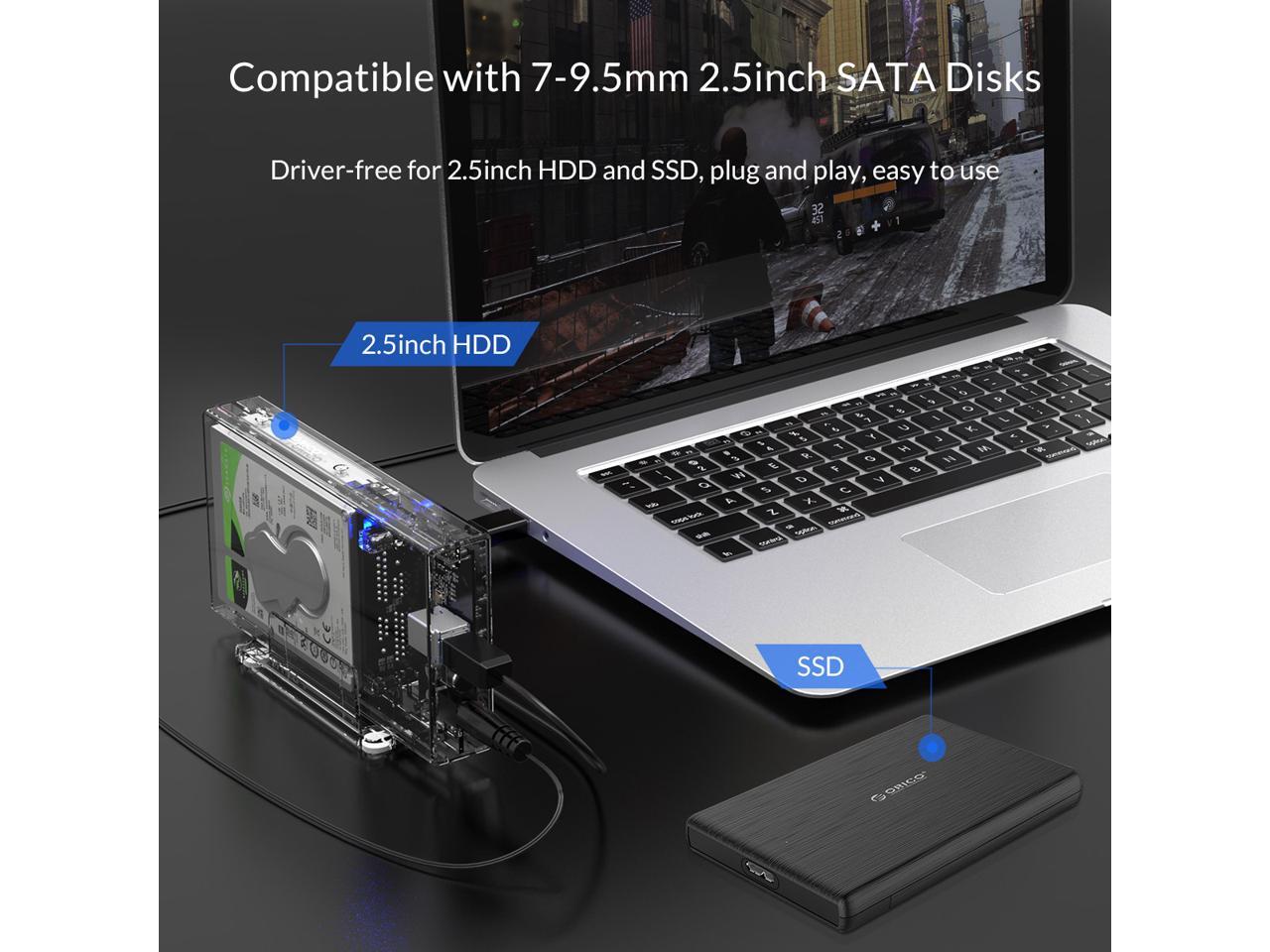 ORICO 2 Bay Dual Bay 2.5'' HDD Enclosure With Raid Function SATA to USB ...