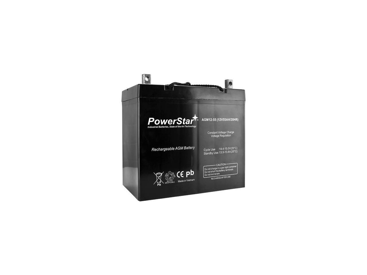 PowerStar UB12550 (Group 22NF) Battery - Universal Battery - 12V 55Ah ...