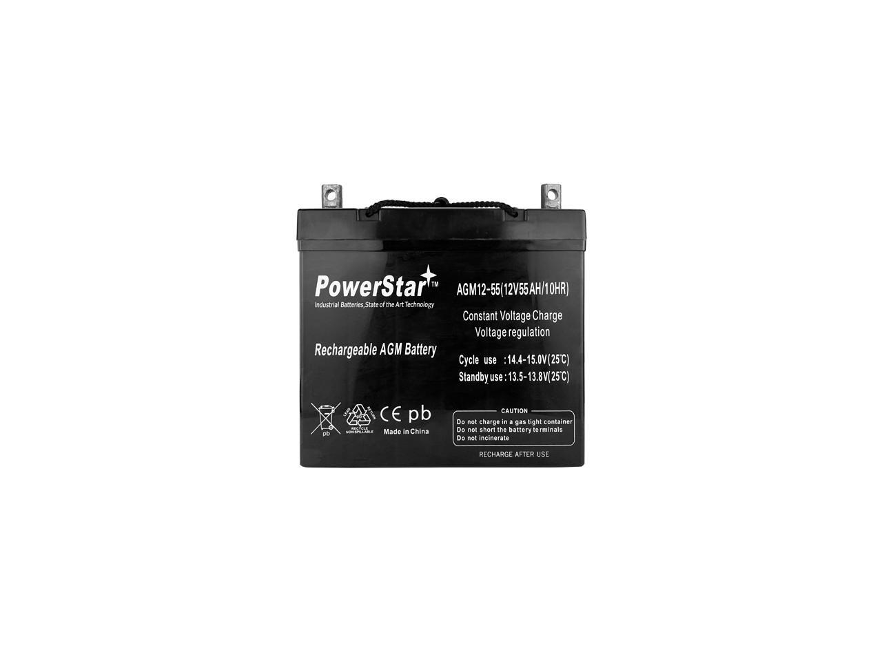 PowerStar UB12550 (Group 22NF) Battery - Universal Battery - 12V 55Ah ...