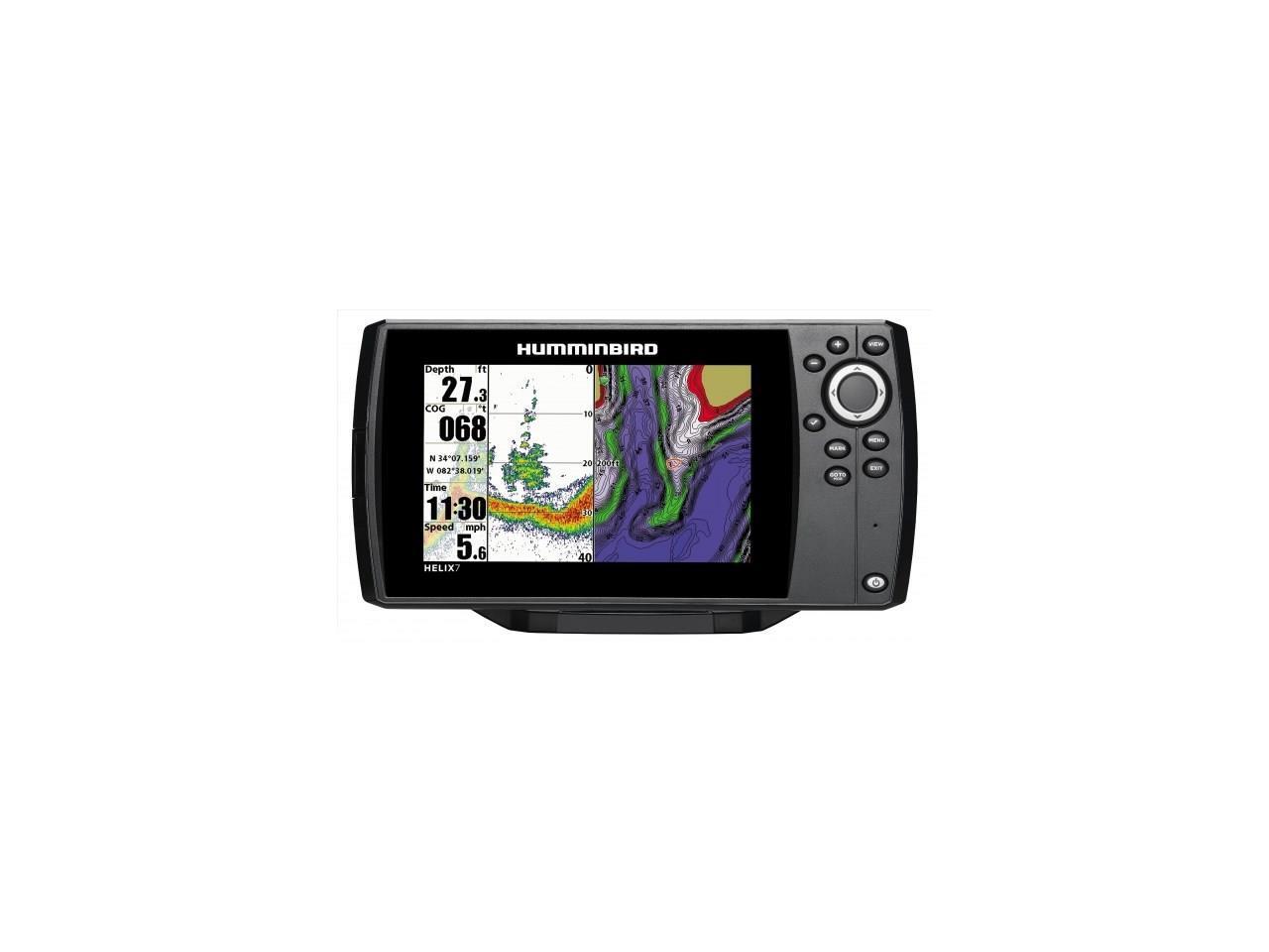 Humminbird Helix 7 Chirp Sonar/Gps G2 Combo Basemap = Yes ; Card Format ...
