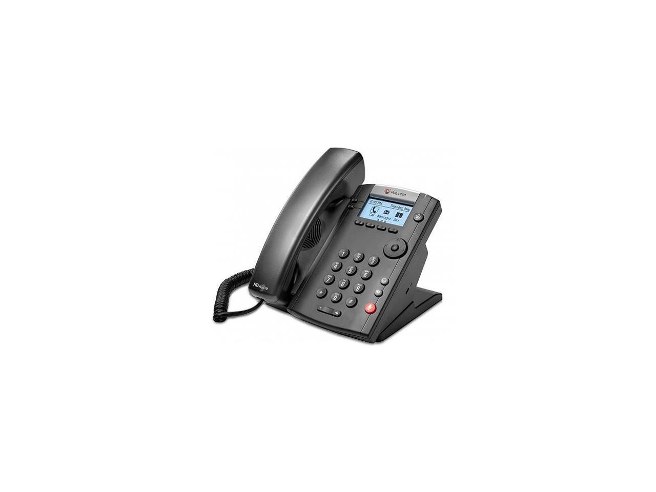 Polycom VVX 201 (2200-40450-025) 2-line Desktop Phone PoE - Newegg.com