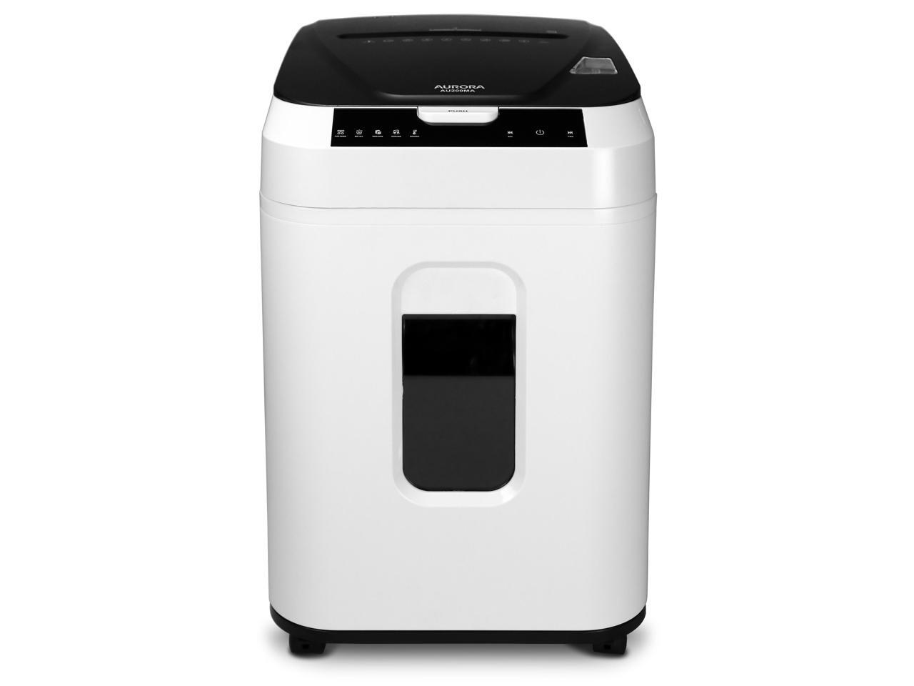 Aurora Commercial Grade 200-Sheet Auto Feed High Security Micro-Cut ...