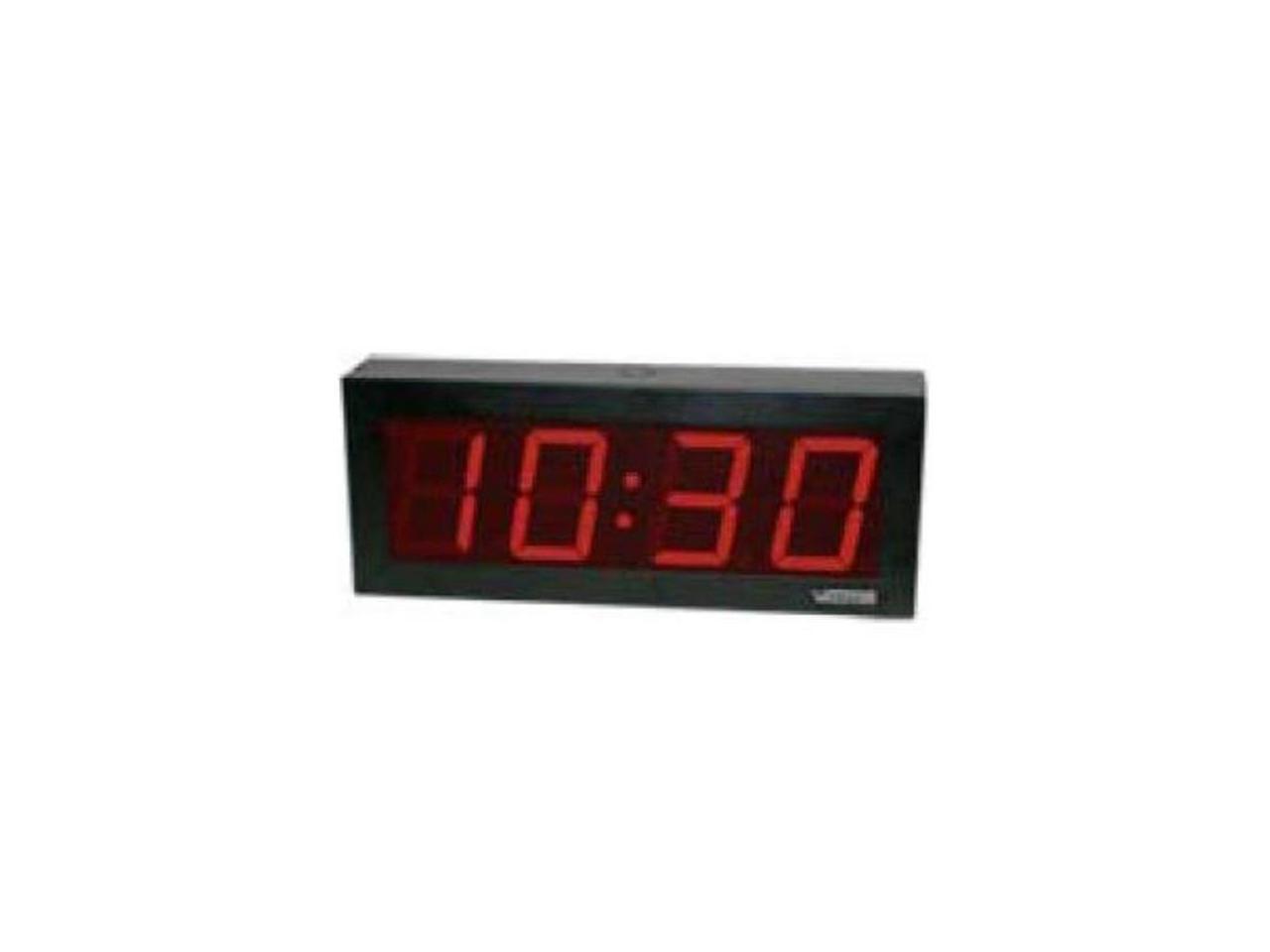 Valcom VIP-D440A IP PoE 4 Digit, 4 inch Digital Clock, Part No# VIP ...