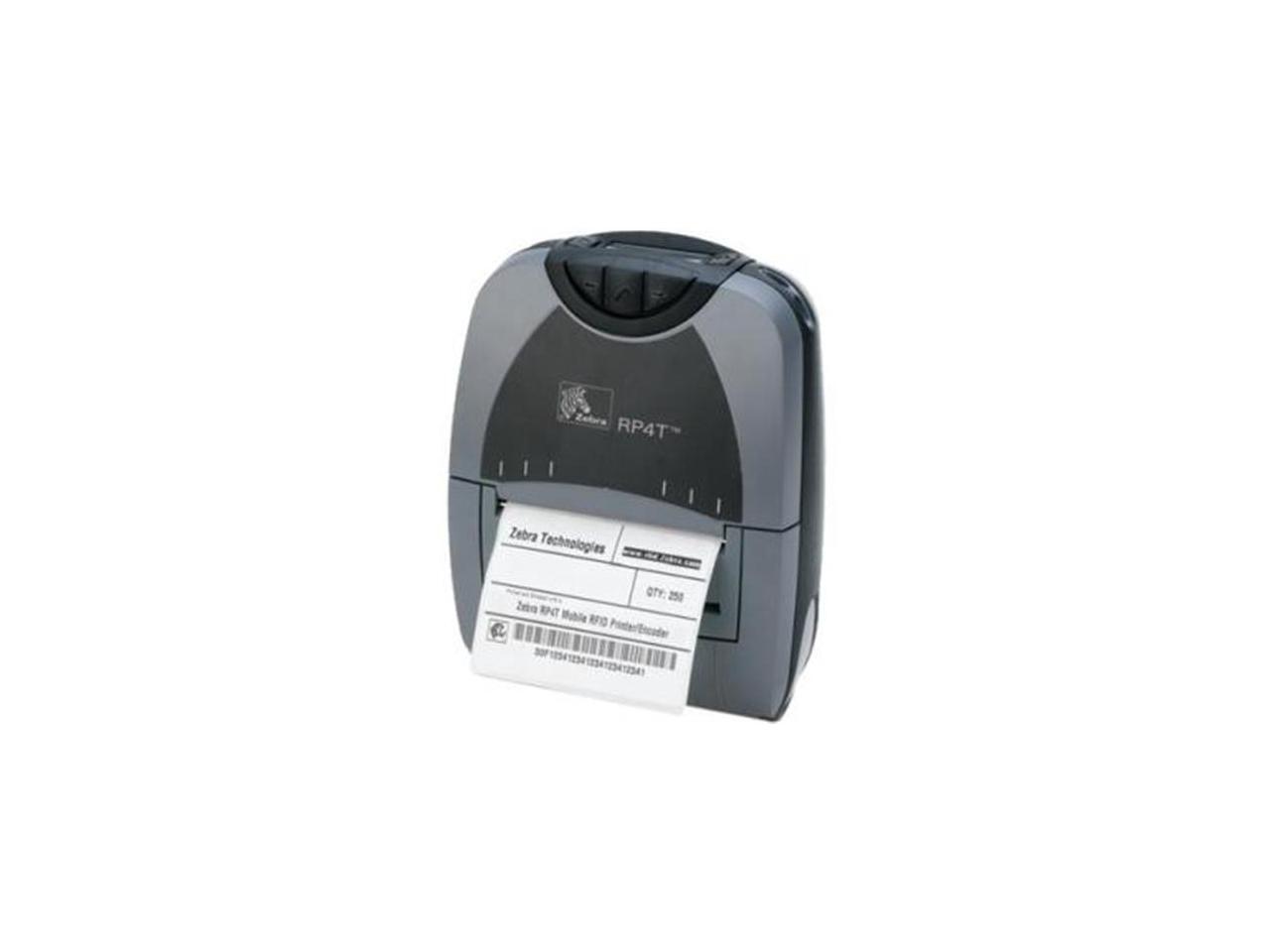 Zebra P4T 4" Direct Thermal Mobile Label Printer, 230 dpi, 8MB/16MB ...