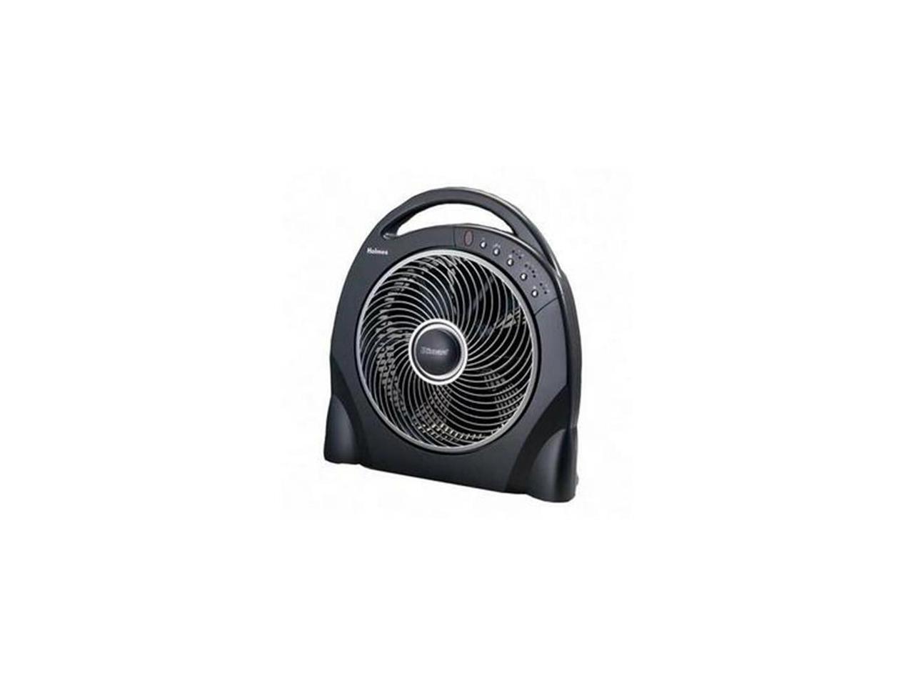 Holmes HAPF623RUC 12 Inch Oscillating Floor Fan w/Remote- Breeze Modes ...