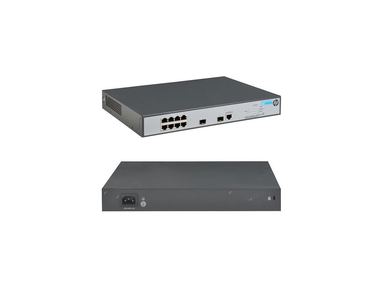 HP 1920-8G-PoE+ (180W) Fixed 8 Port Web Managed Gigabit Ethernet Switch ...