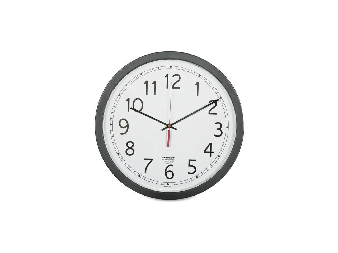 SKILCRAFT 16.5" Round Workstation Wall Clocks - Newegg.com