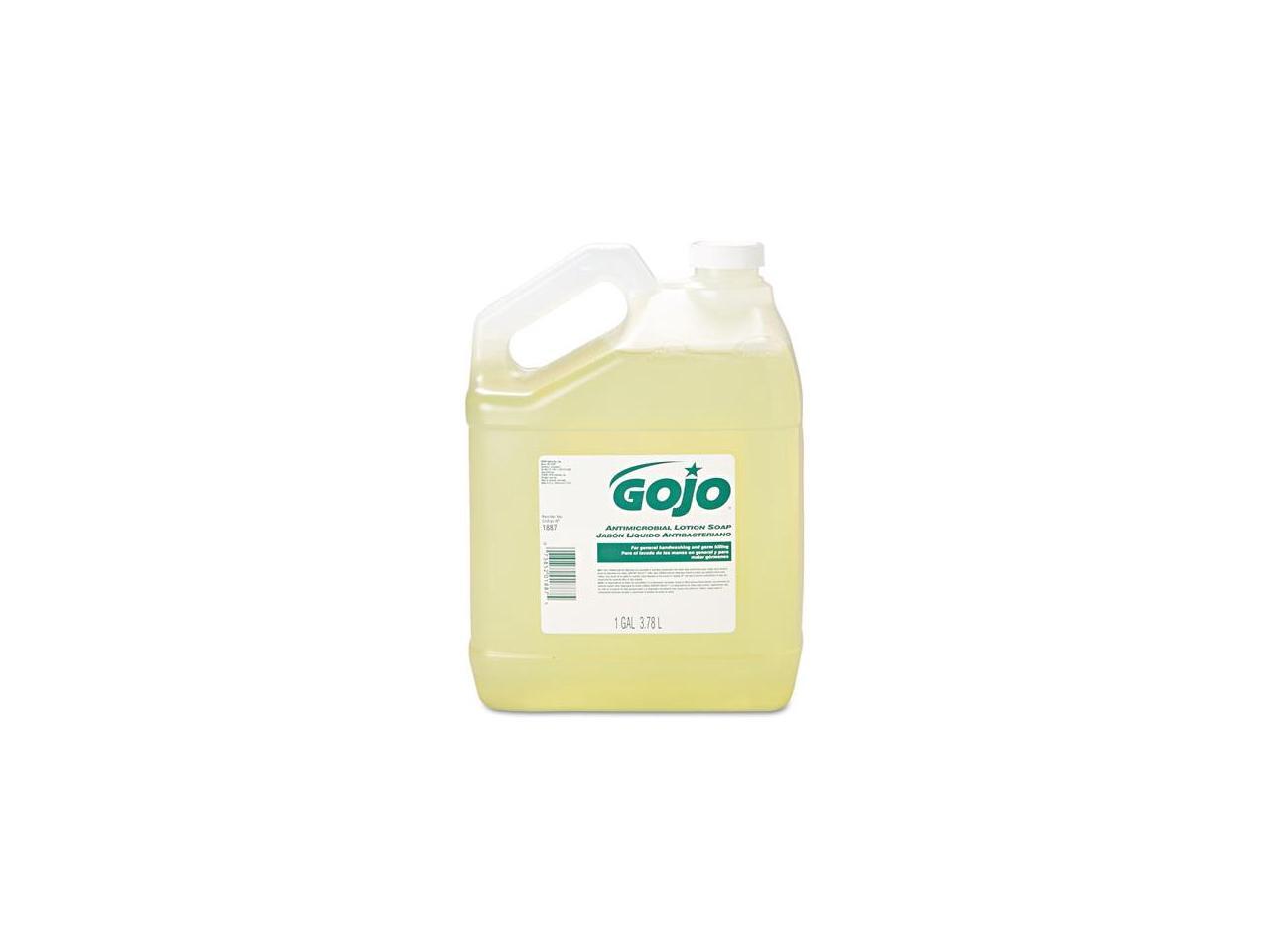 Gojo GOJ 1887-04 Clear & Mild Antimicrobial Lotion Soap - 1 Gallon Case ...