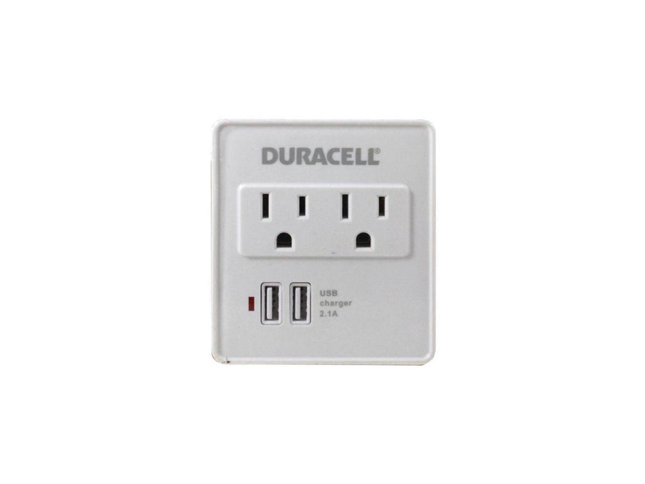 Duracell Wall Charging Station 2.1a Surge Protect & Dual USB - Newegg.com