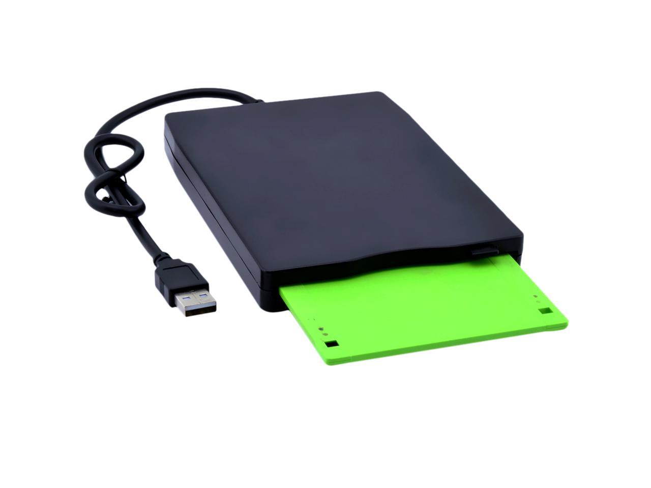 Slim 3.5" Inch USB 1.44MB Portable External Floppy Drive Disk for PC ...