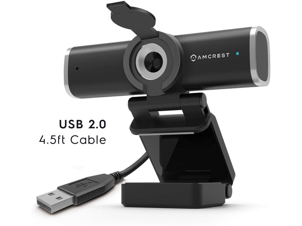 Amcrest 1080P Webcam with Microphone & Privacy Cover, Web Cam USB ...