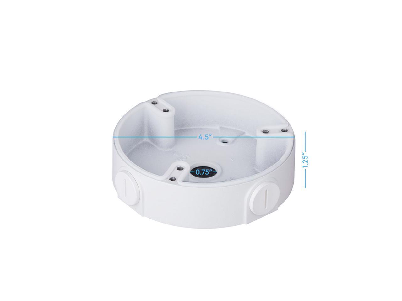 Amcrest AMCPFA136 Water-Proof Junction Box for Dome Cameras, Compatible ...
