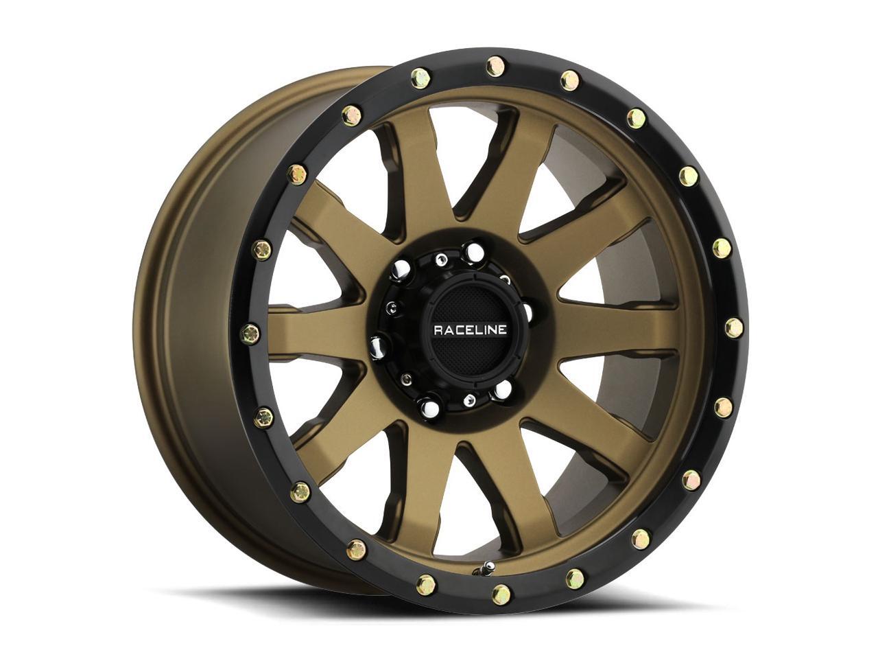17" Inch Raceline 934BZ Clutch 17x9 6x5.5" -12mm Bronze/Black Wheel Rim ...