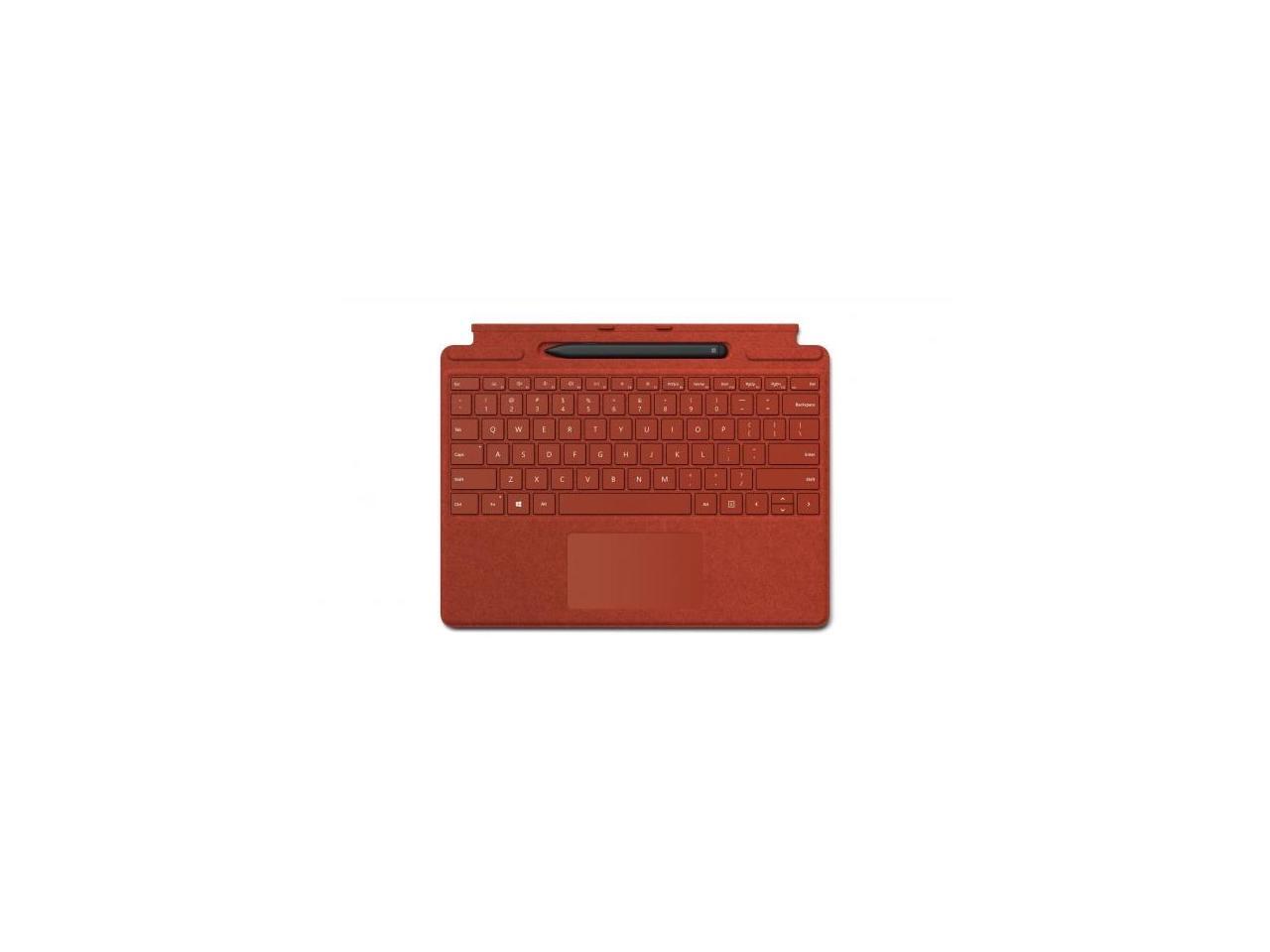 Microsoft Surface Pro X Signature Keyboard with Slim Pen - Poppy Red ...