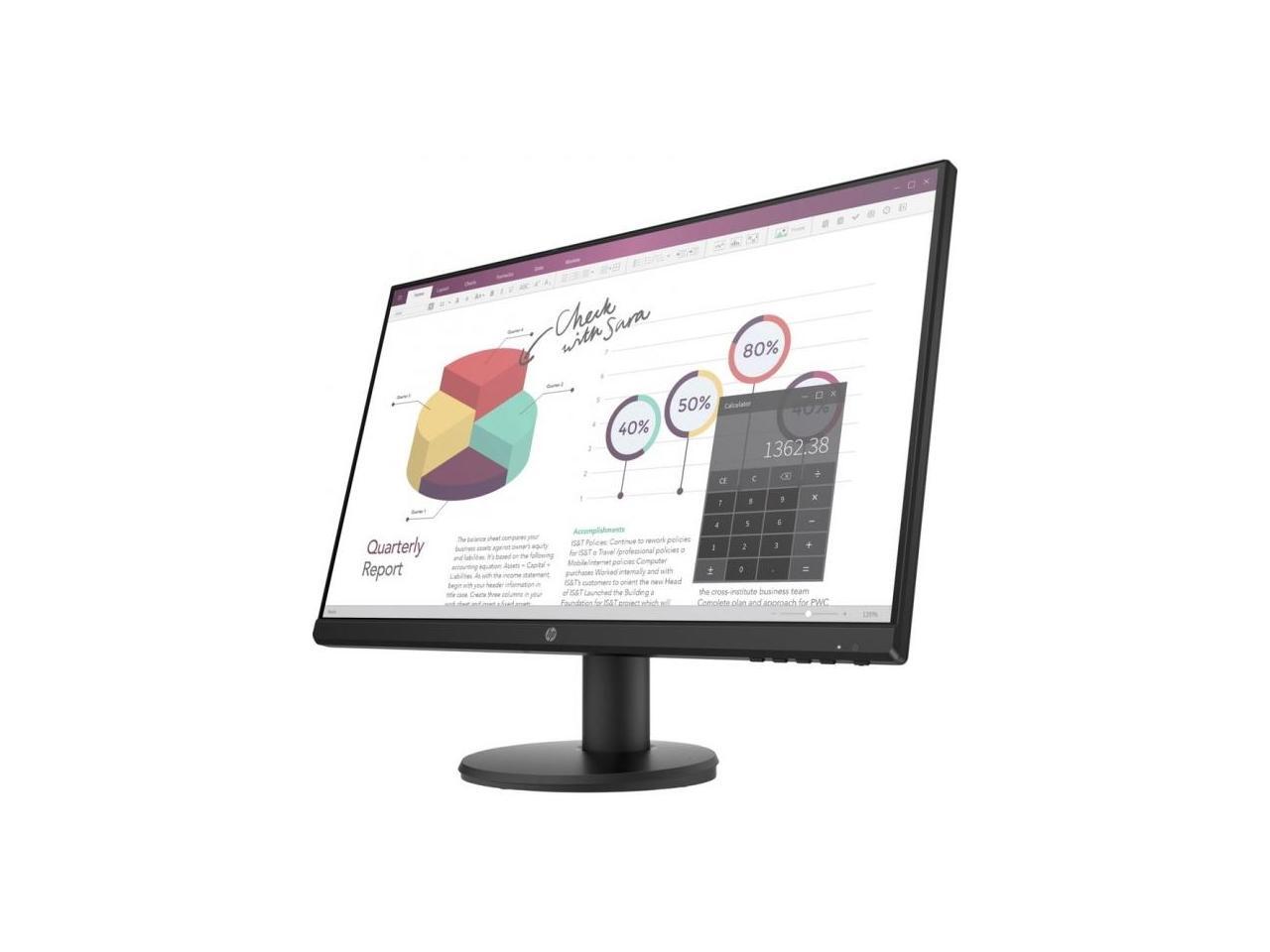 HP 24" (23.8" Viewable) 60 Hz IPS FHD Monitor 5 ms (GTG with OD) 1920 x ...