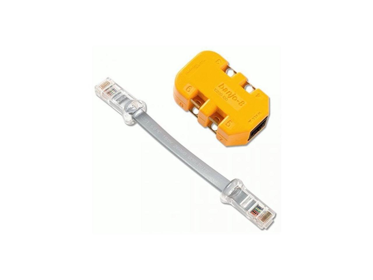 Fluke Networks 10230101 8-Wire In-line Modular Adapter with K-Plug ...