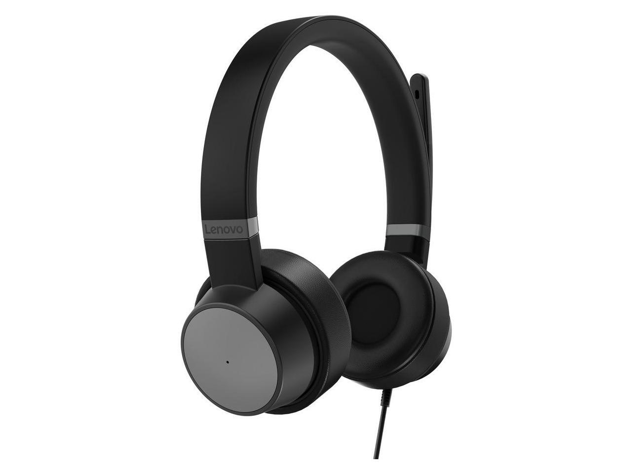 Lenovo 4XD1C99223 Circumaural Go Wired ANC Headset (Thunder Black ...