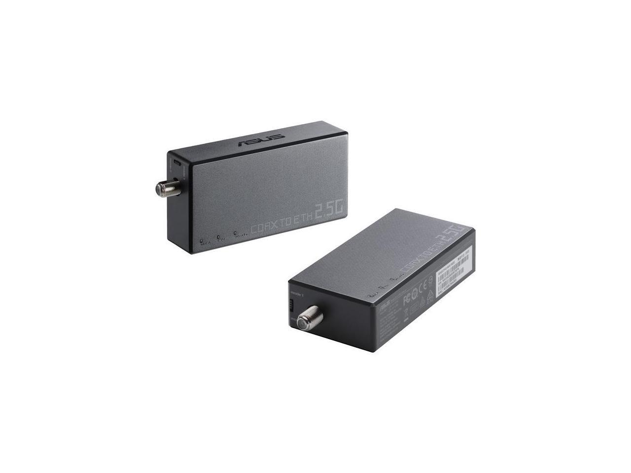 ASUS 2.5Gbps Ethernet over Coax Adapter Starter Kit (MA-25 2 pack ...