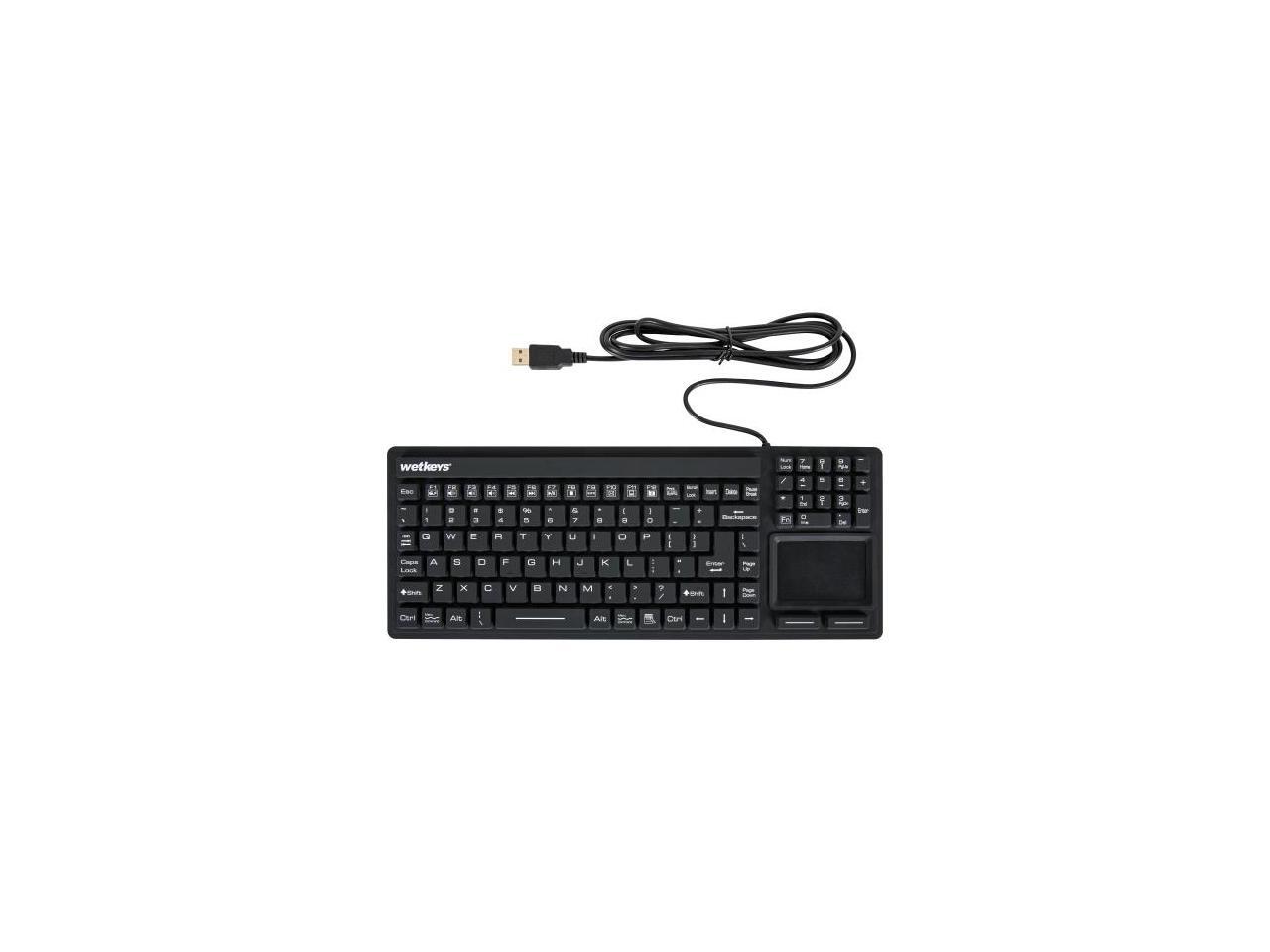 WetKeys Professional Grade Waterproof Keyboard with Touchpad KBWKRC106T ...