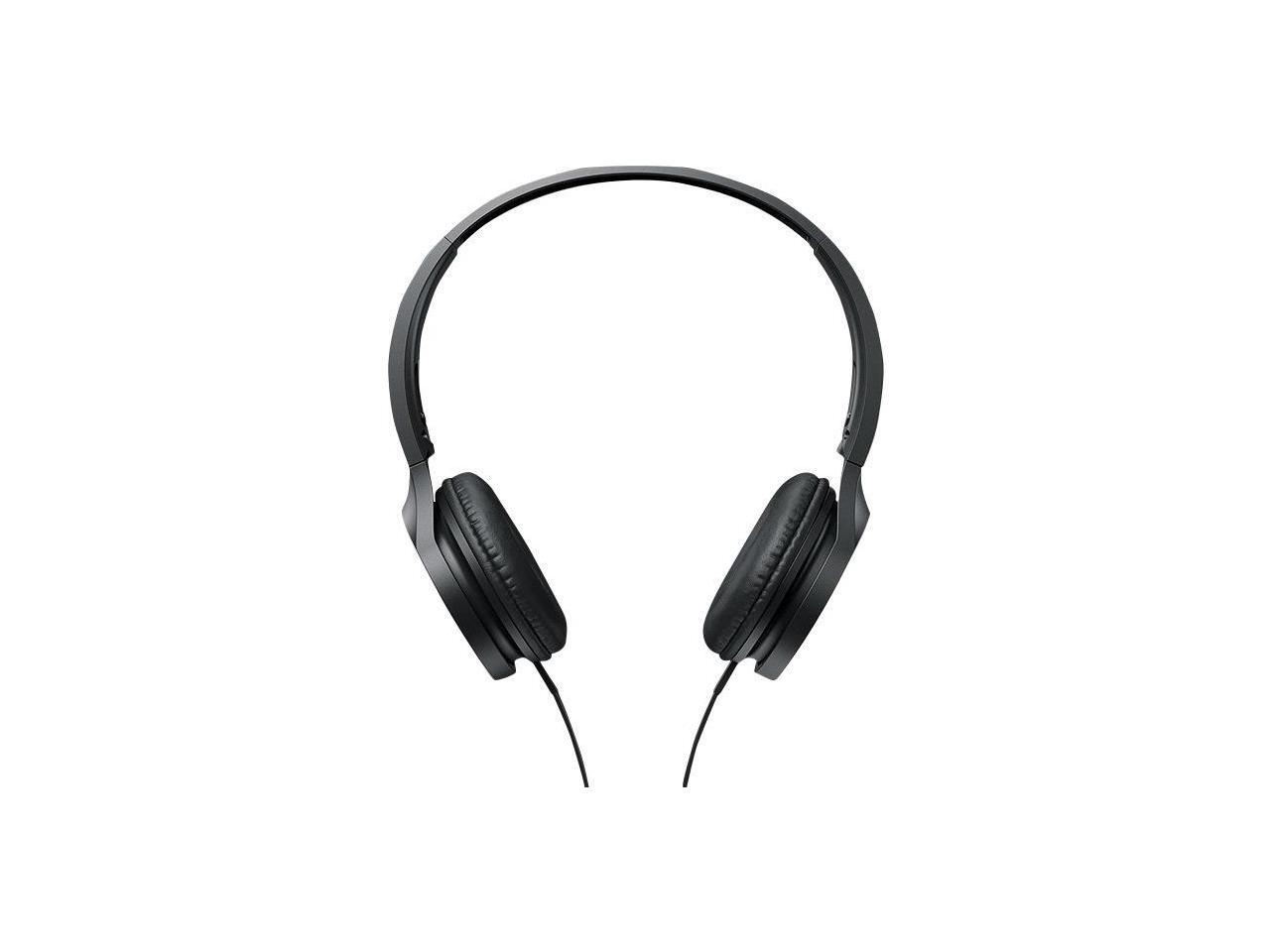 Panasonic On-Ear Stereo Headphones with Mic and Controller (Black ...
