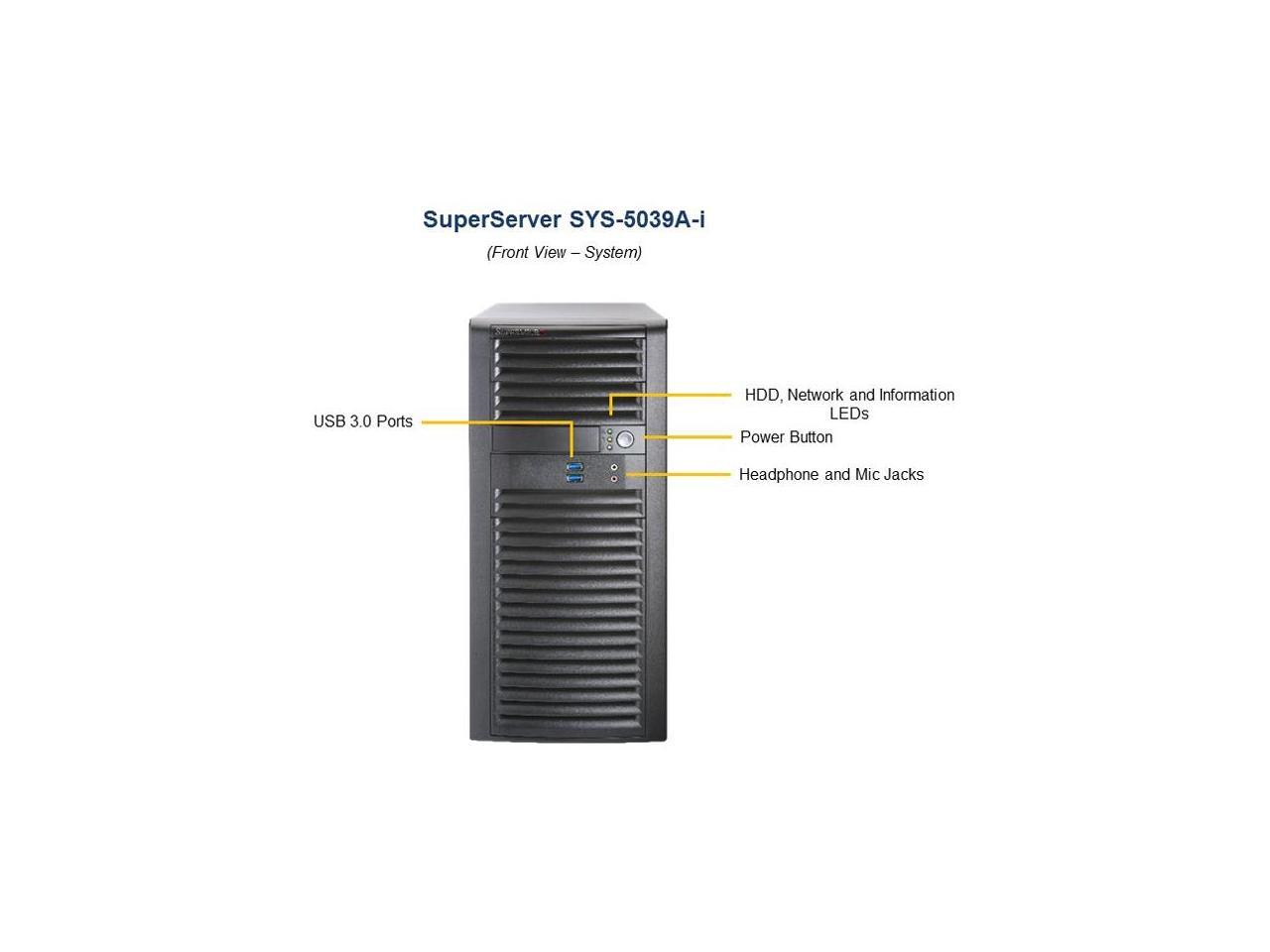 Supermicro 5039A-I Intel C422 Chipset Xeon W LGA2066 DDR4 Workstation ...