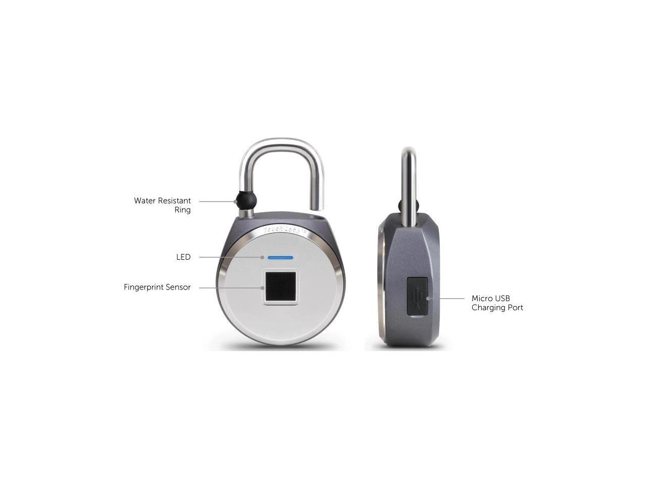 Aluratek Bio-Key TouchLock XL All Weather Keyless Bio-Lock with ...
