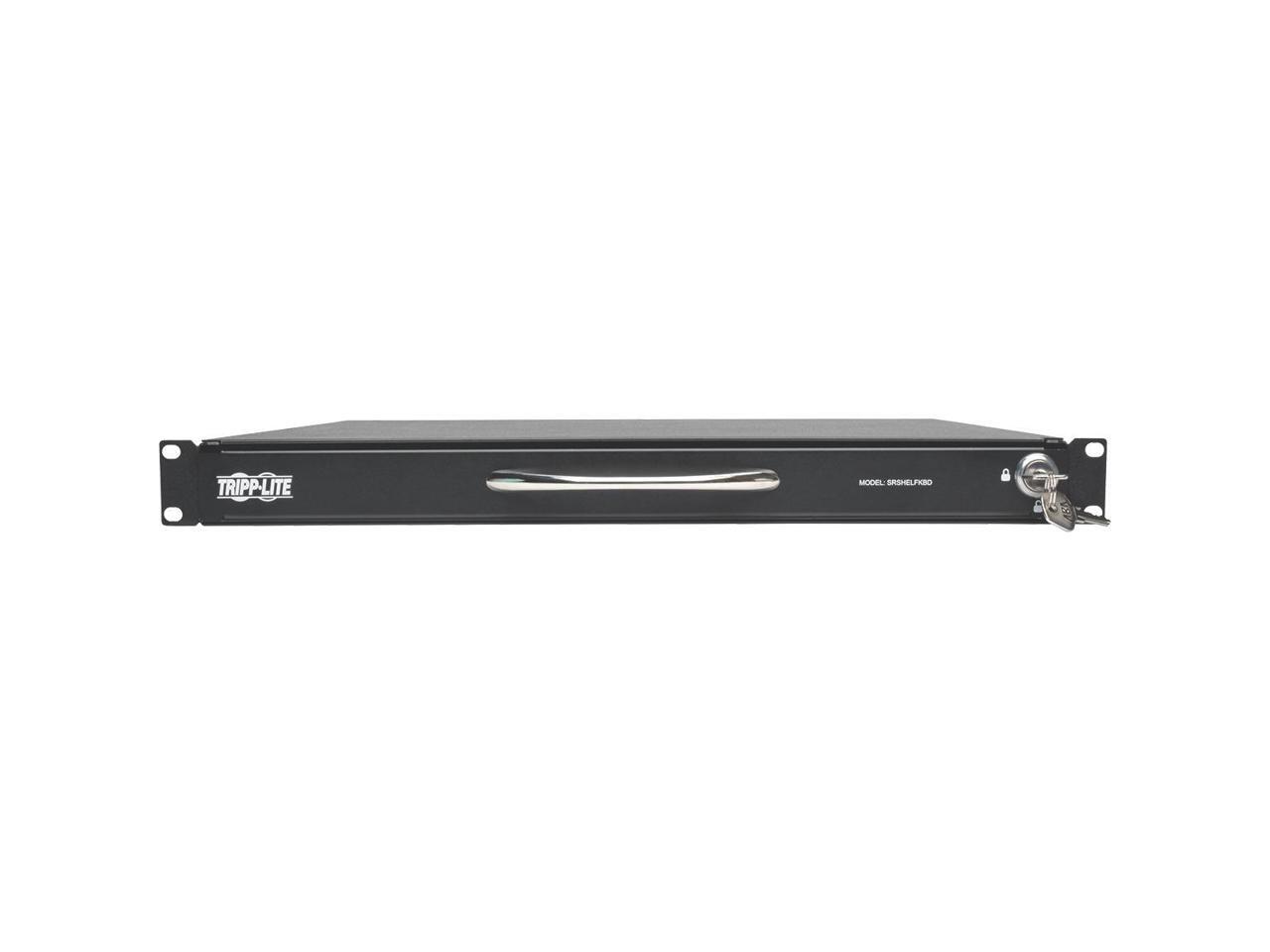 Tripp Lite 1U Rackmount Keyboard with KVM Cable Kit for 2-Post or 4 ...