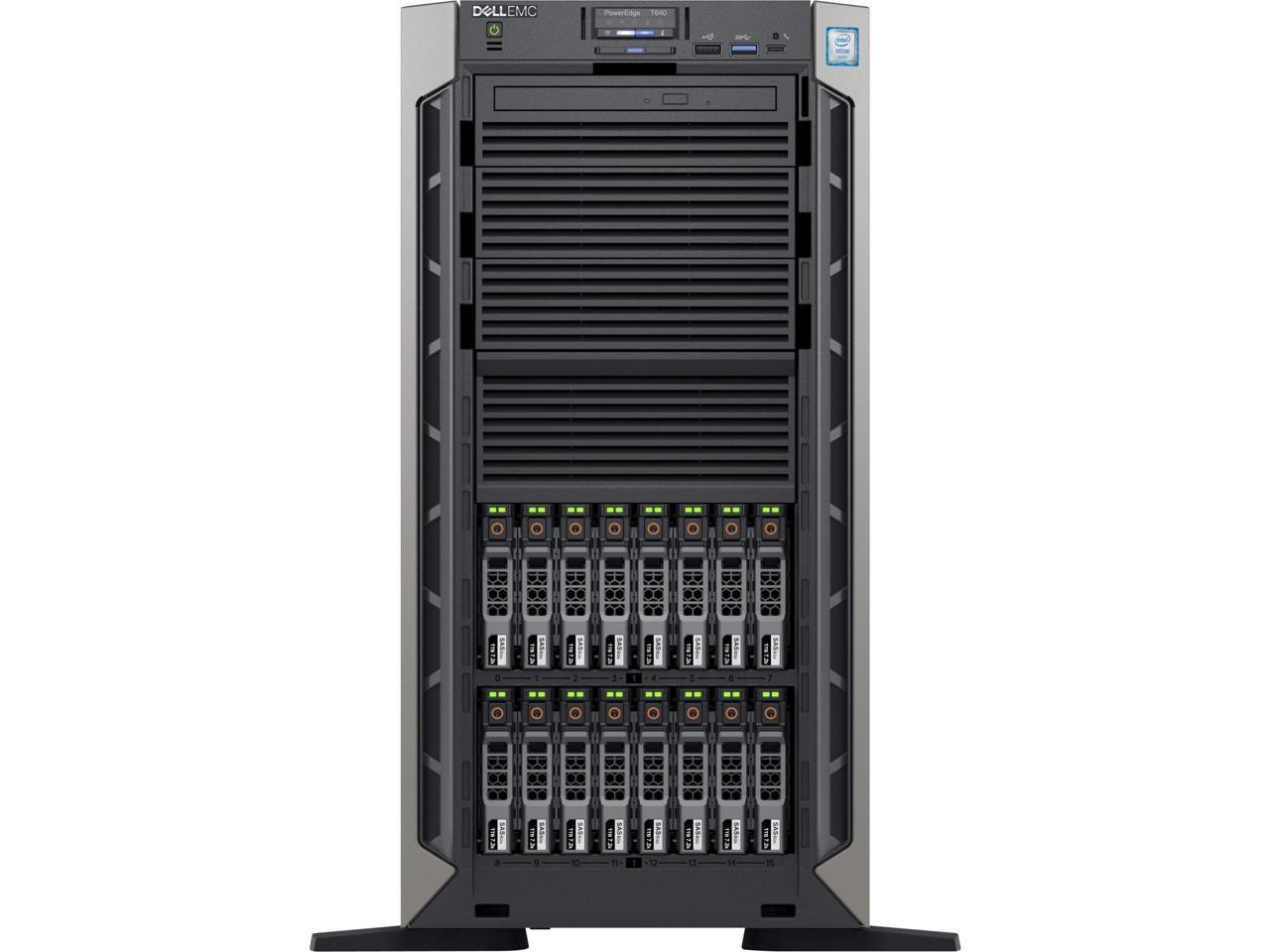 Dell EMC PowerEdge T640 5U Tower Server - 1 x Xeon Silver 4208 - 16 GB ...