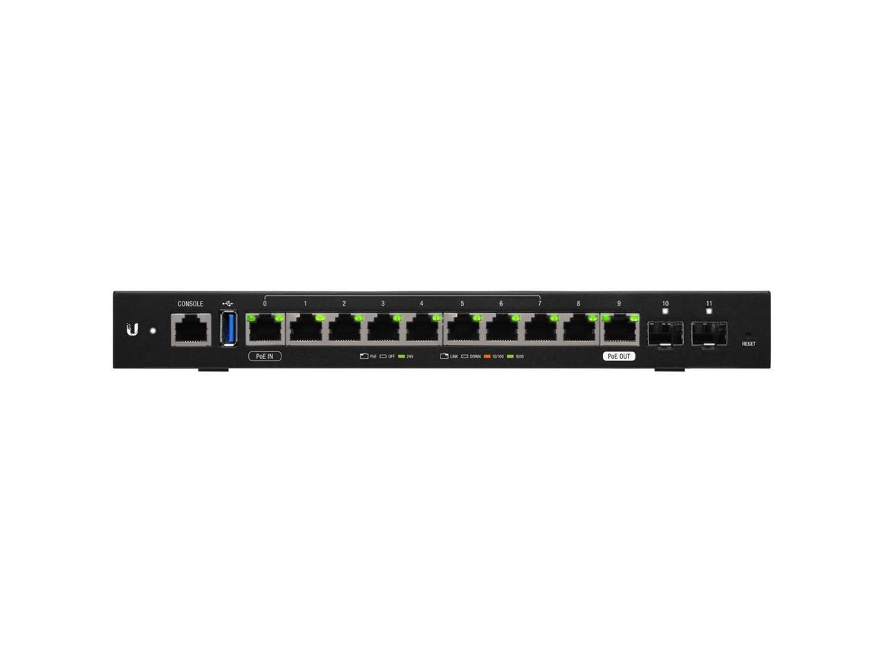 Ubiquiti Networks - ER-12P - Ubiquiti EdgeRouter Router - 10 Ports ...