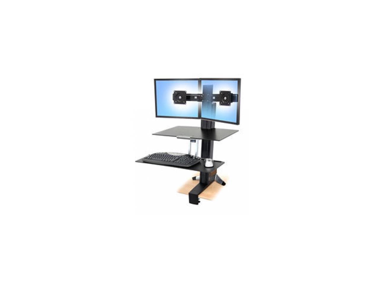 ERGOTRON 33-349-200 WORKFIT-S SIT-STAND WKSTN DUAL - Newegg.com