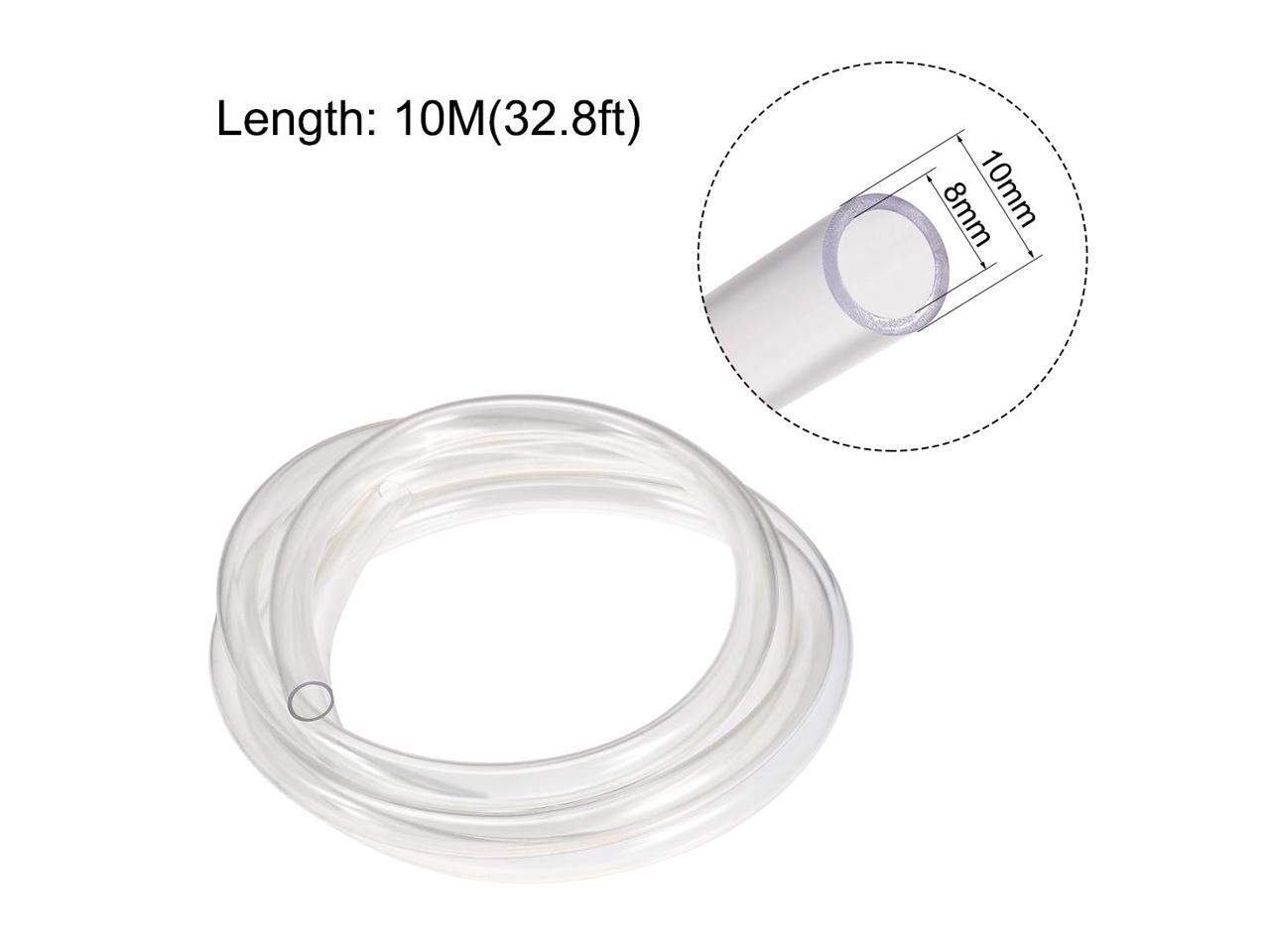 PVC Clear Vinly Tubing,8mm ID x 10mm OD,10 Meter/32.8ft,Plastic ...