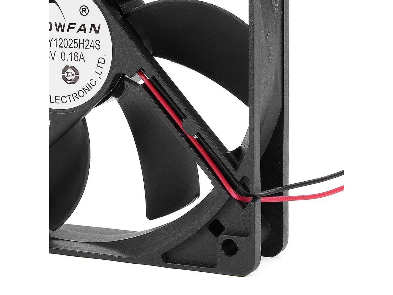 DC 24V 0.16A 120x120x25mm 7 Vanes Cooling Cooler Fan for Industrial ...