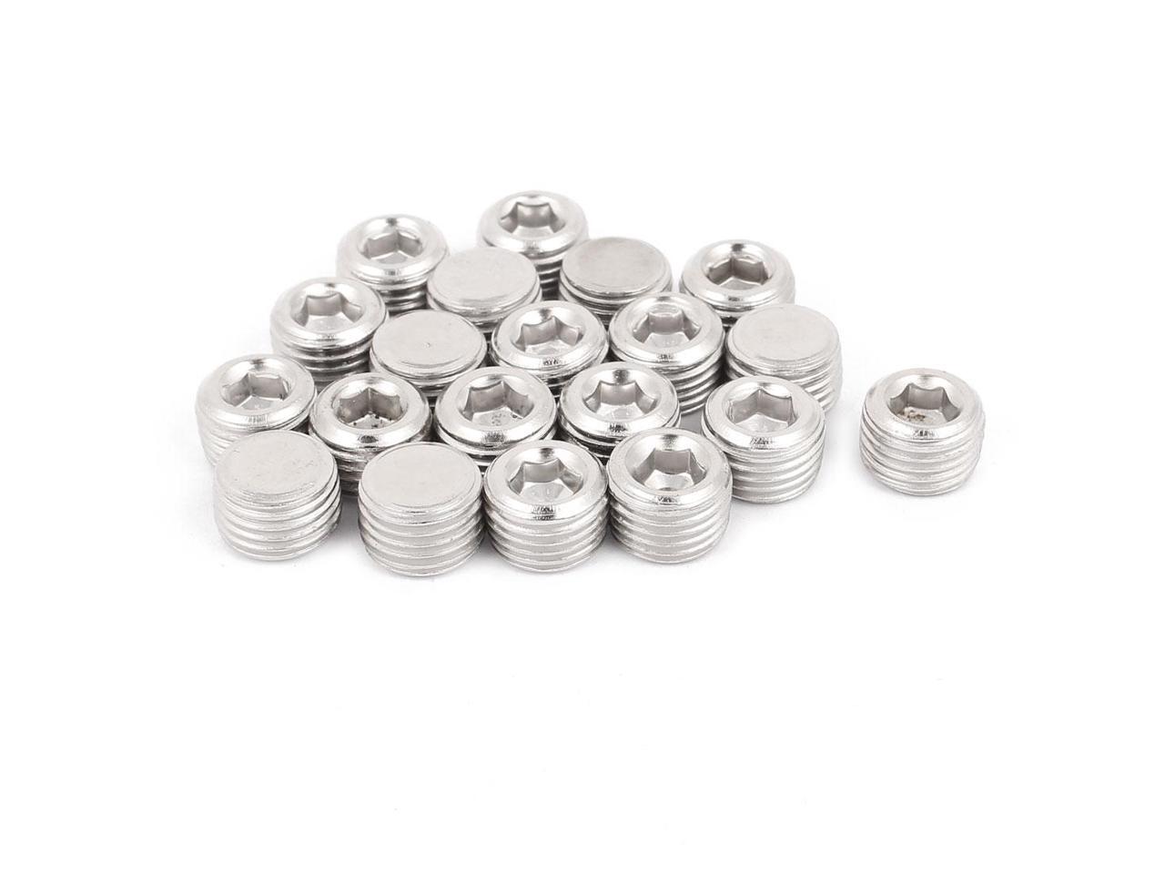 1 4 BSP Male Thread 9mm Height Hex Socket Head Pipe Plug Connector 1-4-bsp-male-thread-9mm-height-hex-socket-head-pipe-plug-connector