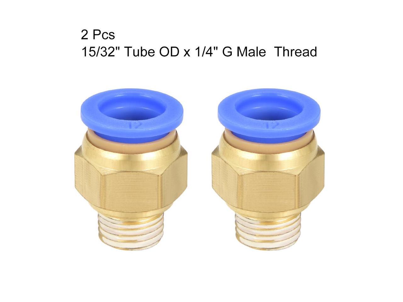 2 Pcs 1 4 G Male Straight Thread 12mm Push In Joint Pneumatic 2 Pcs 1 4 G Male Straight Thread 12mm Push In Joint Pneumatic