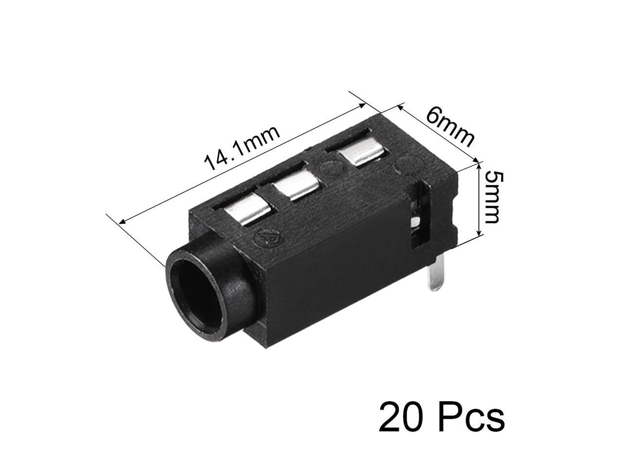 3.5 mm Audio Jack Connector PCB Mount Female Socket 4 Pin PJ-320A 20pcs ...