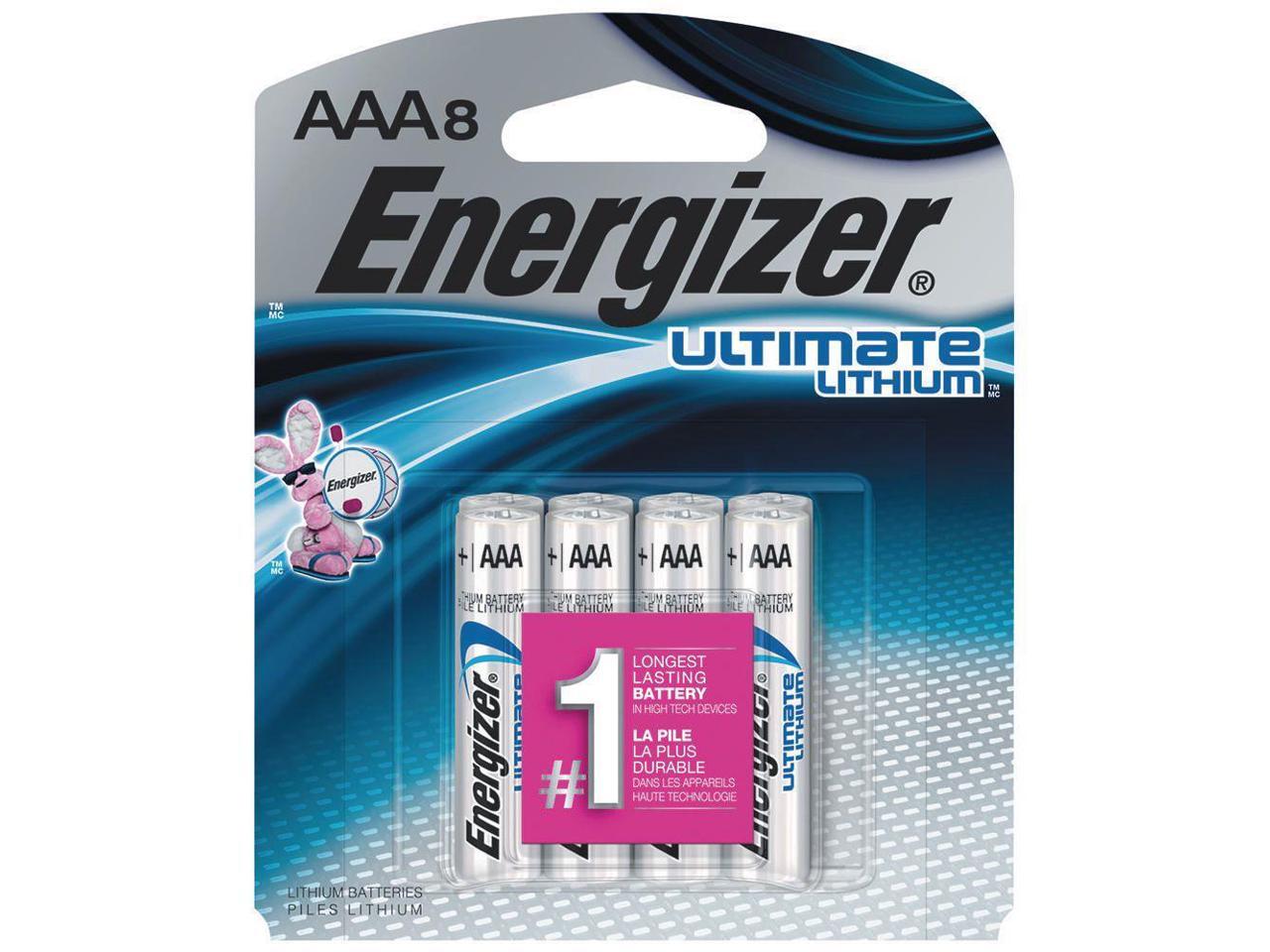 ENERGIZER Ultimate Lithium AAA Battery, 8-pack - Newegg.com