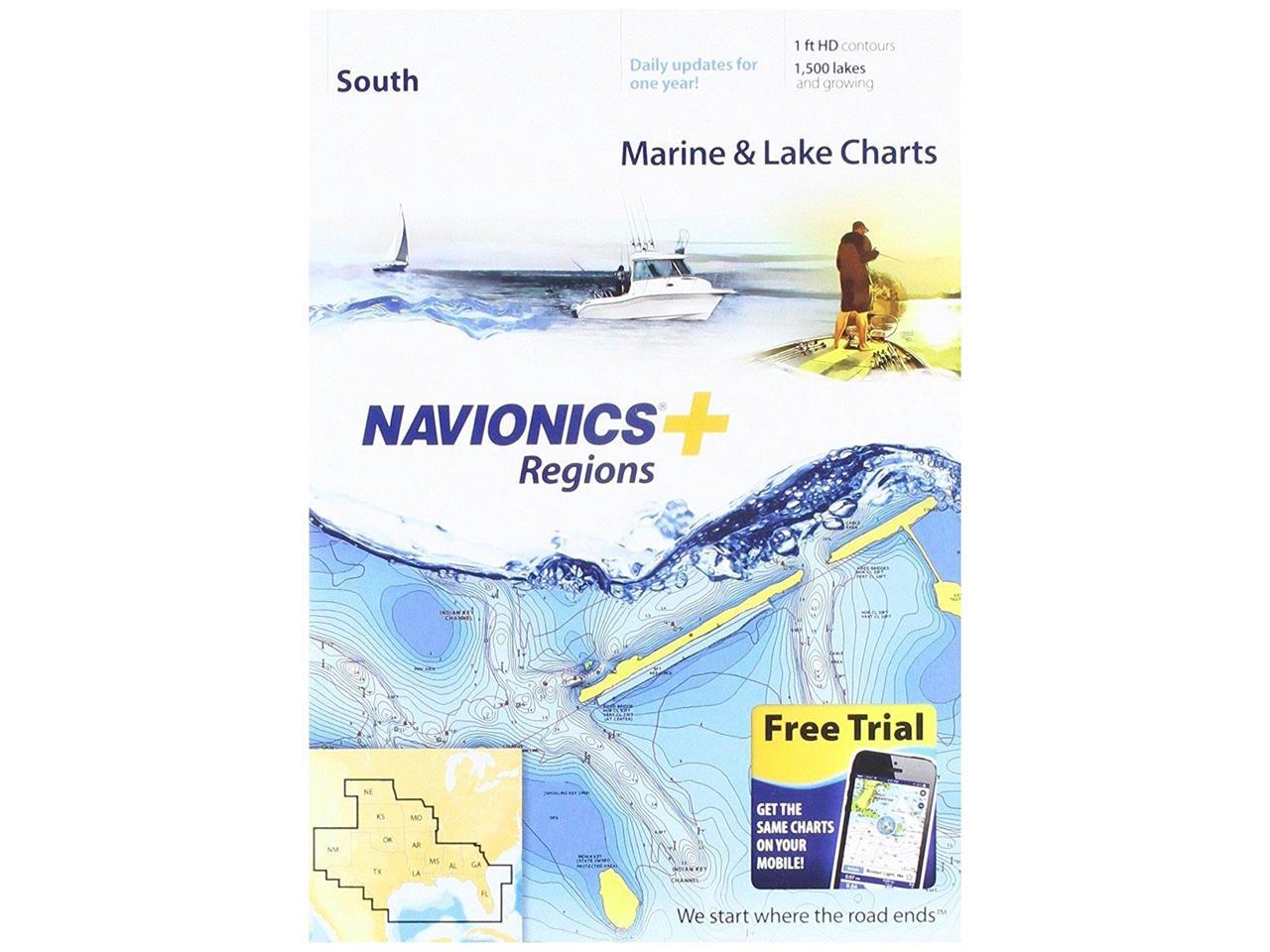 Navionics Navionics+ Regions - South - Preloaded Msd Format 3-D View ...